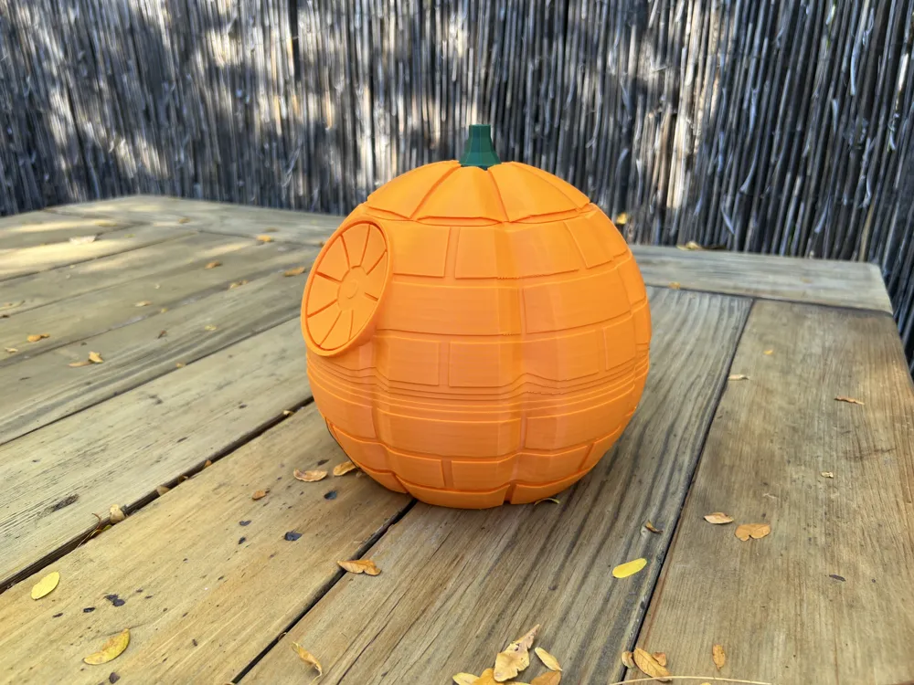 Death Star Pumpkin Candy Bowl - Free 3D Print Model - MakerWorld