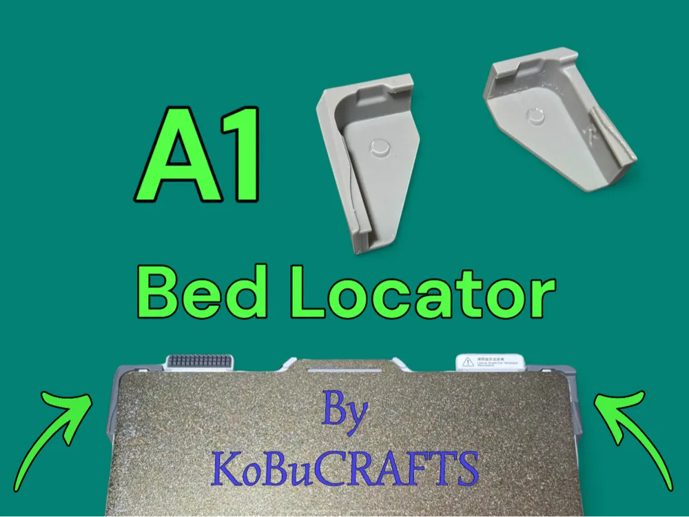 A1 Bed alignment helper, bed locator, snap on! - Free 3D Print Model ...
