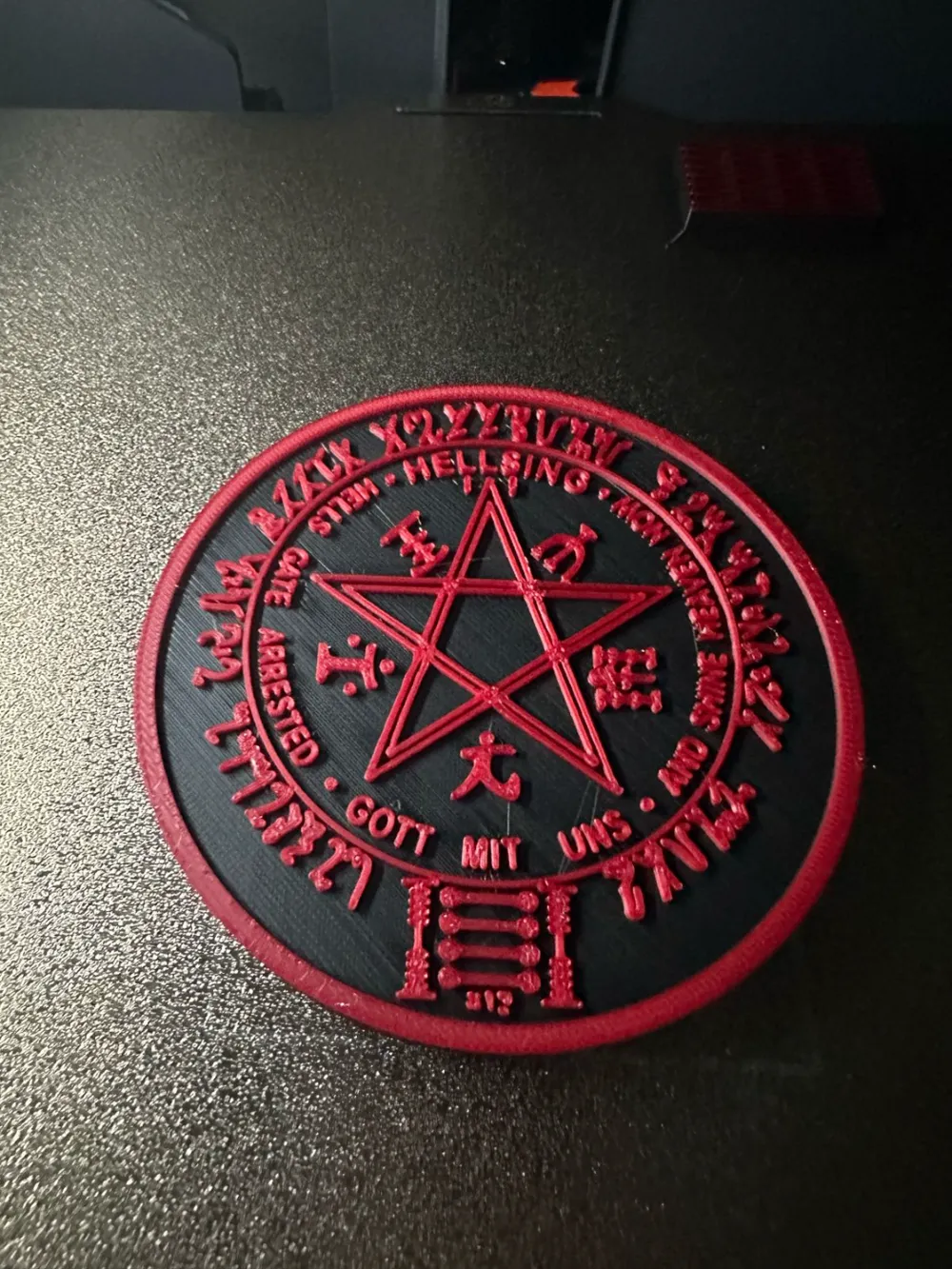 Hellsing Pentagram coaster by SiCKN3SS - MakerWorld