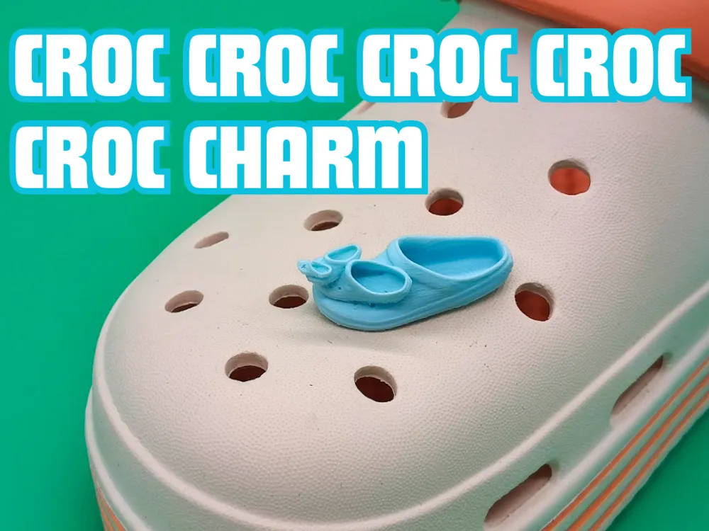 Mini Crocs Croc Charm (quintuple croc charm) - Free 3D Print Model ...