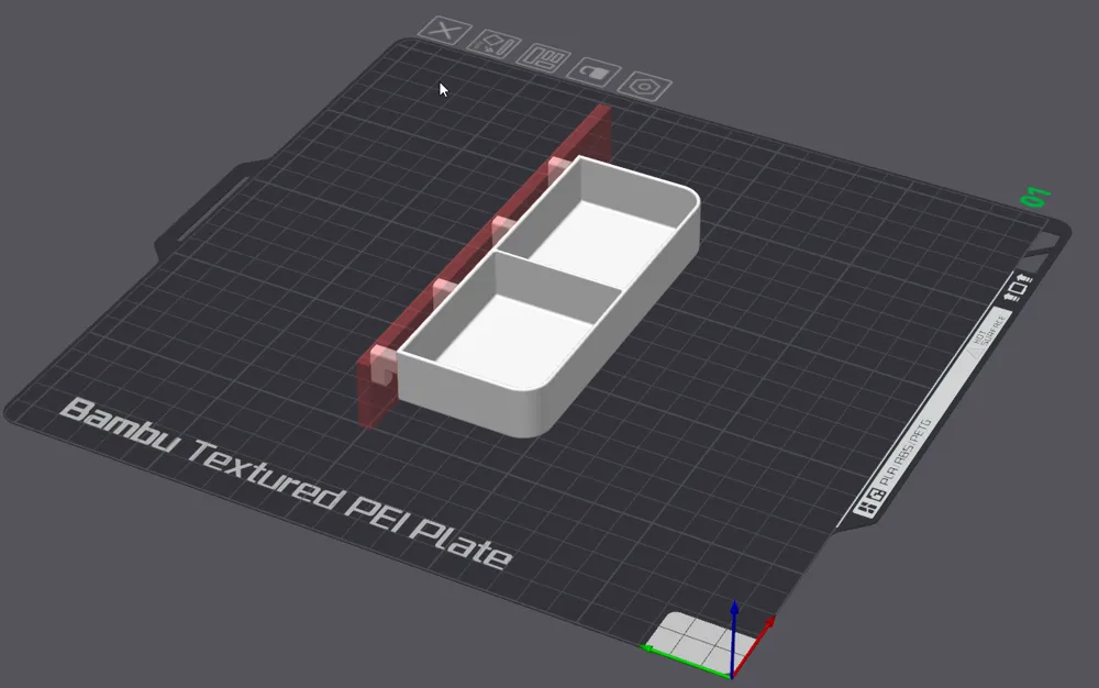 Skadis sectioned shelf 125x50x20 by Sadmo - MakerWorld