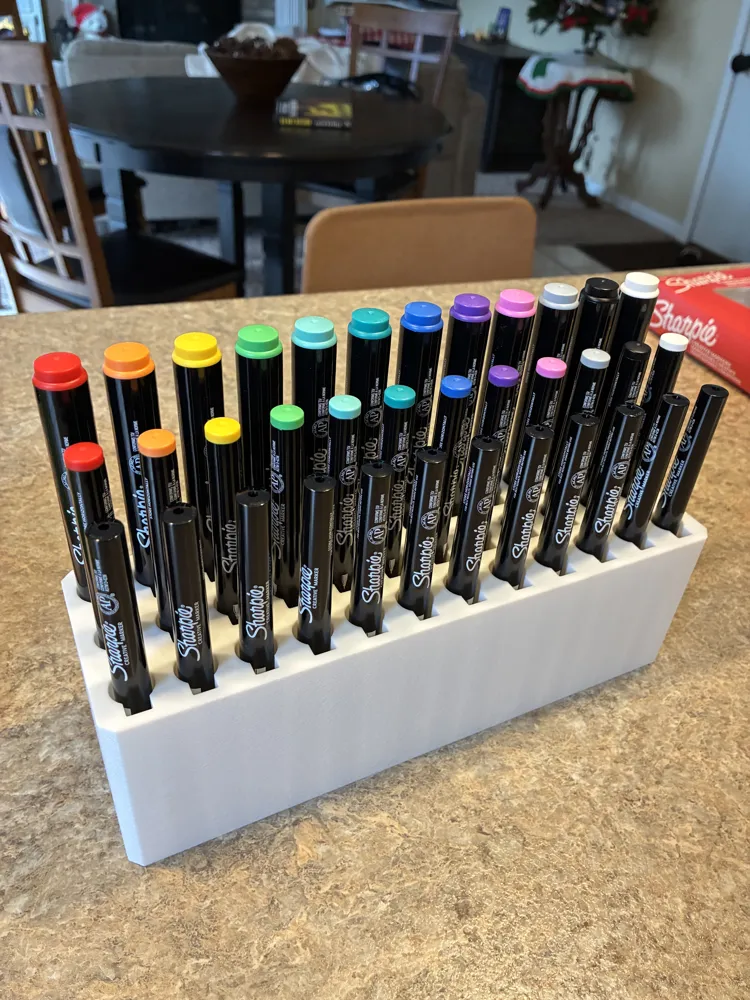 36ct Sharpie Acrylic Marker Holder - Free 3D Print Model - MakerWorld