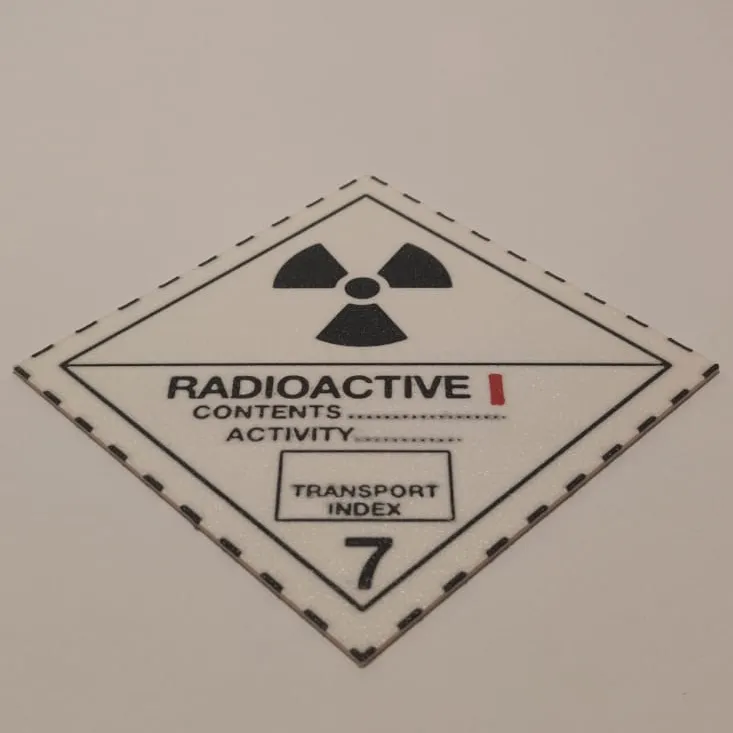 Radioactive material 7 - I (Hazard pictograms) by RiTiSoNo - MakerWorld