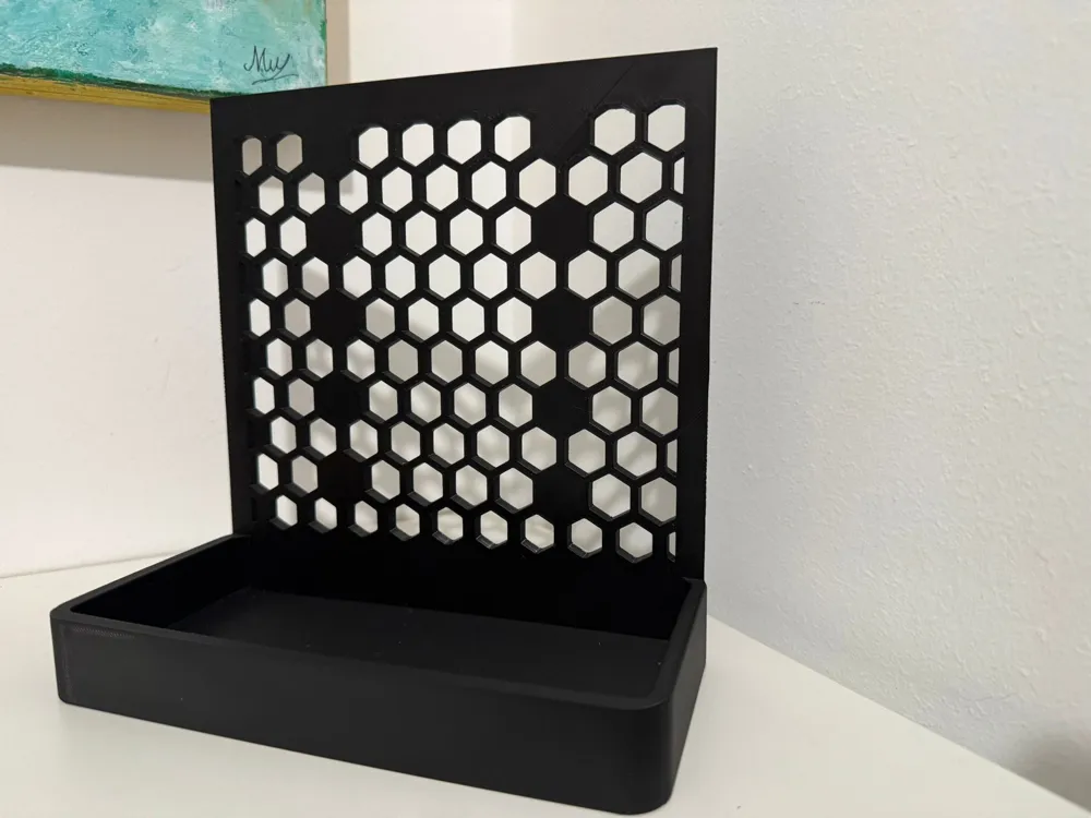 Honeycomb Modular Key Organizer with Tray - Free 3D Print Model ...