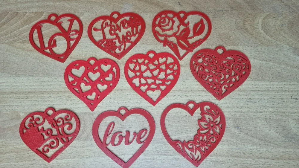 Valentine Heart shaped hangers by Mr.Jay - MakerWorld