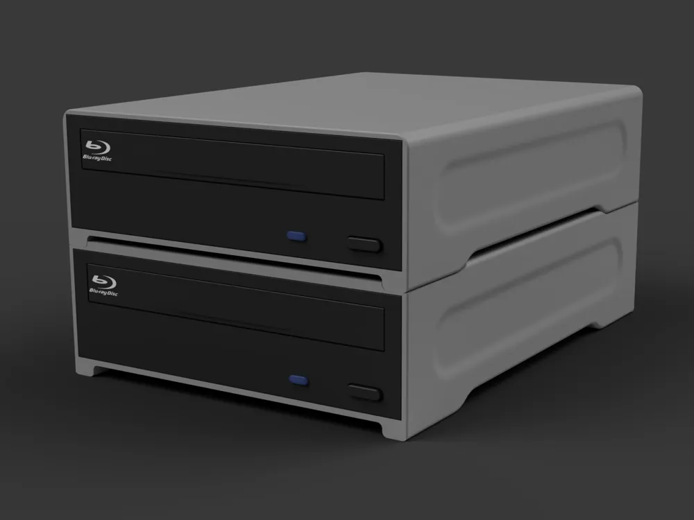 External Optical Drive Case (Stackable) | 5,25" - Free 3D Print Model ...