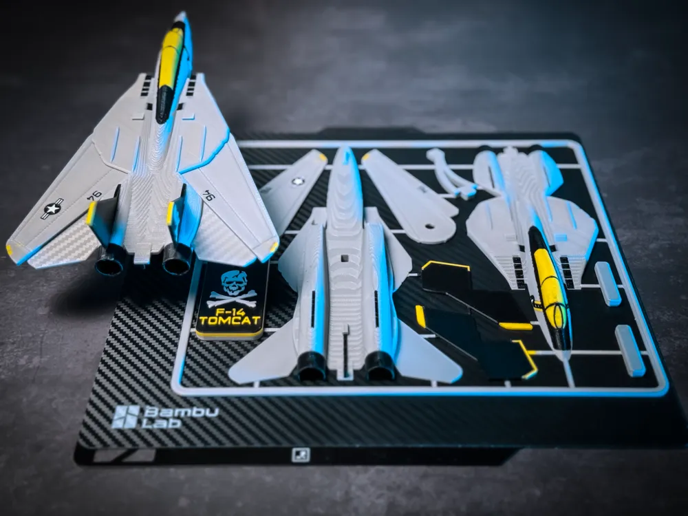 F-14 TOMCAT Plane Kit Card by pbbence1994 MakerWorld: Download Free 3D ...