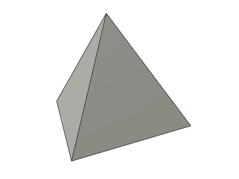 tetrahedron - basic shape by 3ni - MakerWorld