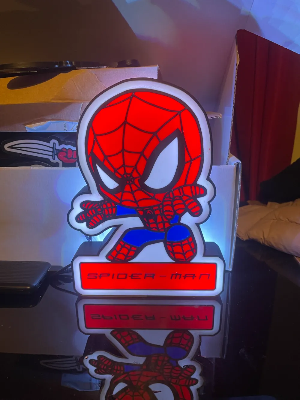 Spiderman led light box by flavour.vapess - MakerWorld