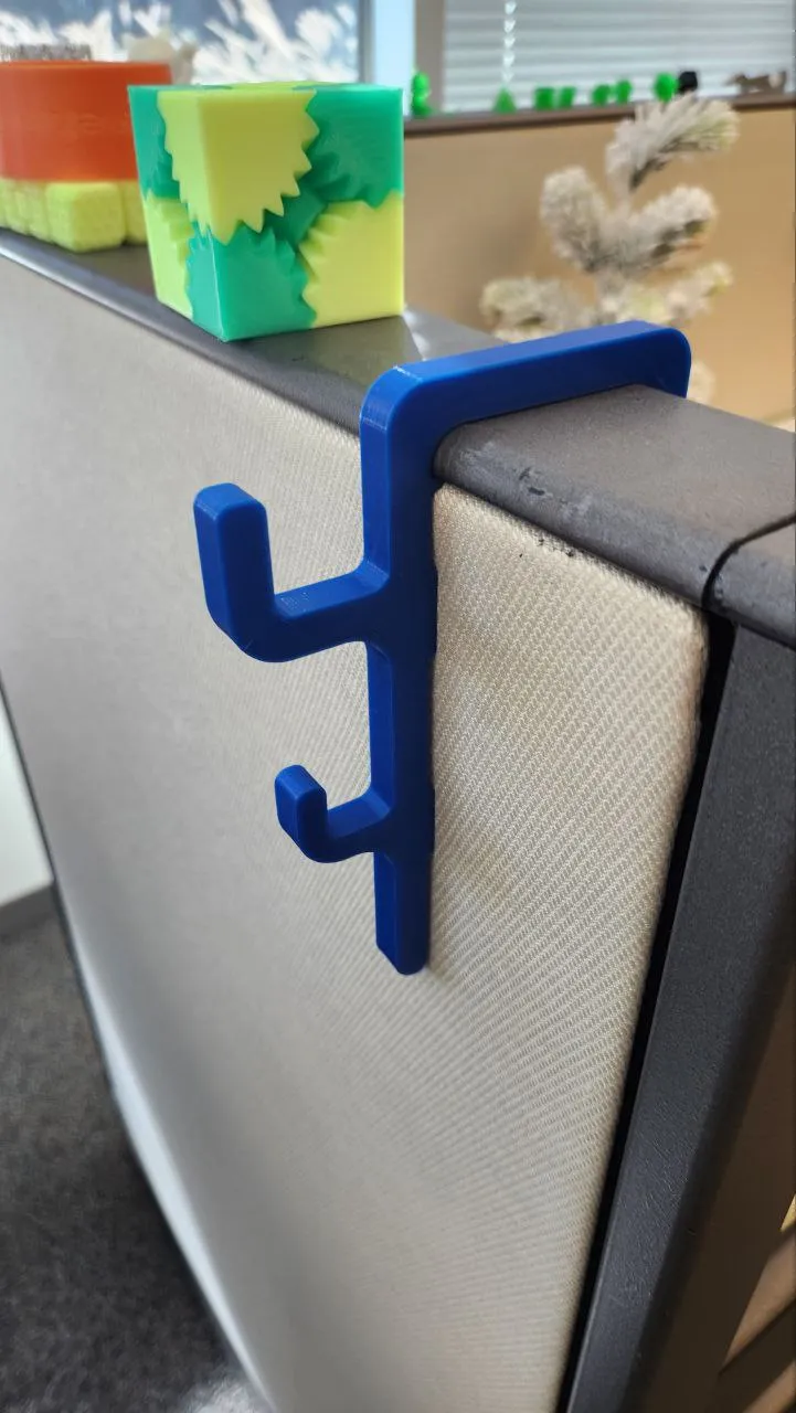 Double Cubicle Hook by BC Labs - MakerWorld