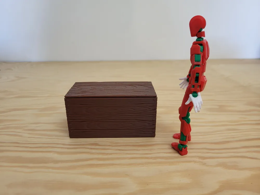 Caja de madera para maniquí escala 1/12 1/16 1/14 por TotalityCraft ...