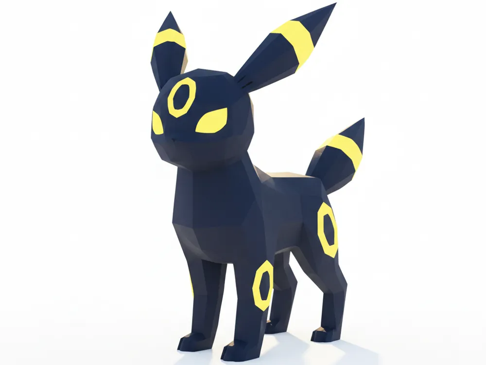 Umbreon Low Poly - Free 3D Print Model - MakerWorld