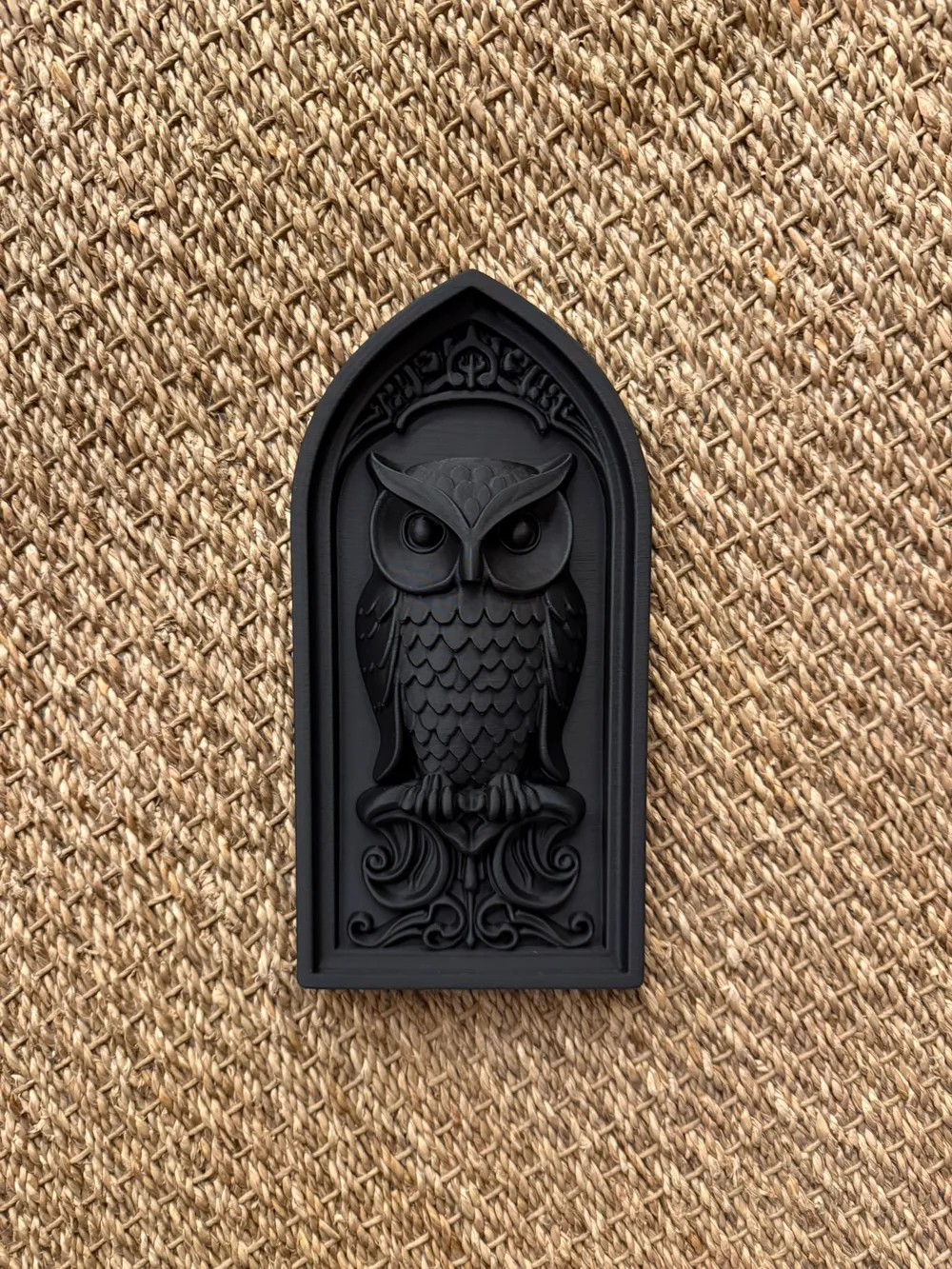 Relief Mural Chouette Gothique - Modèle d'Impression 3D Gratuit ...