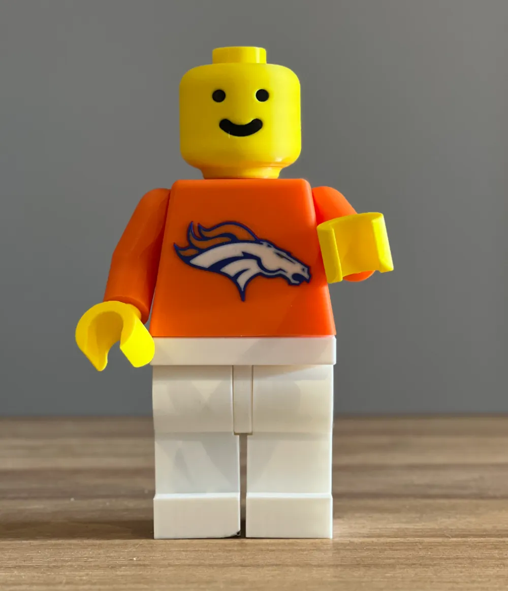 NFL Brick Man - Denver Broncos (500%) by Jandaa - MakerWorld