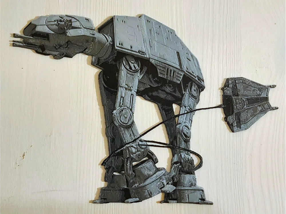 Snowspeeder vs ATAT by Starchaser09 - MakerWorld