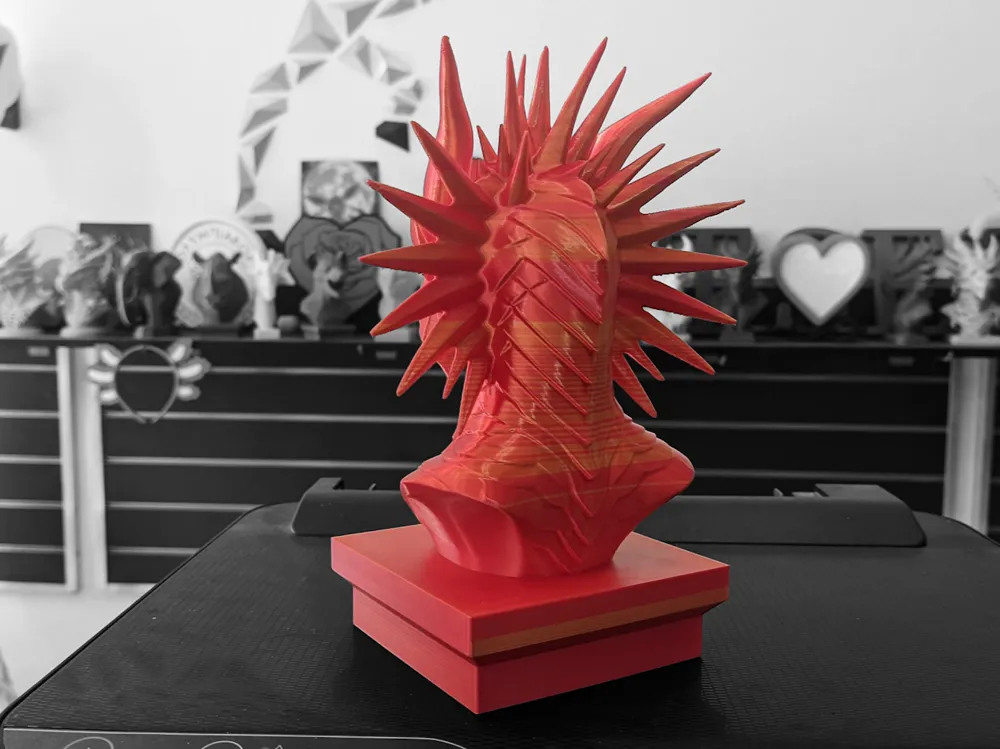 Sun Dragon Bust - Free 3D Print Model - MakerWorld