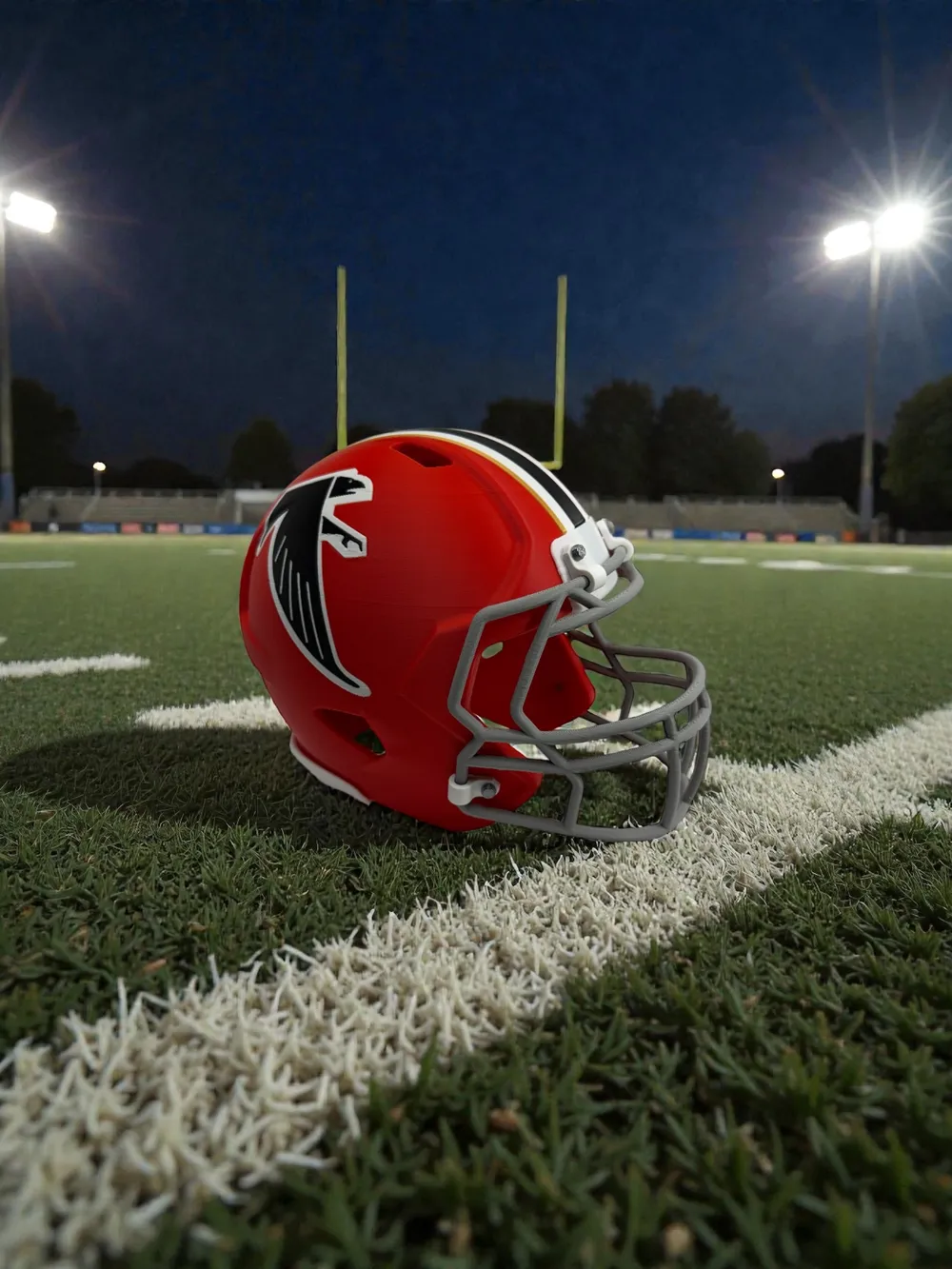 Retro / Throwback Atlanta Falcons NFL Helmet - Free 3D Print Model ...
