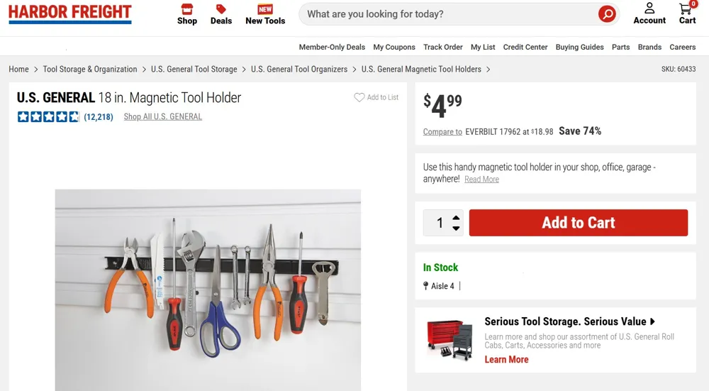 Harbor Freight Bar Magnet - Scissors Rack by ShopTeacher MakerWorld ...