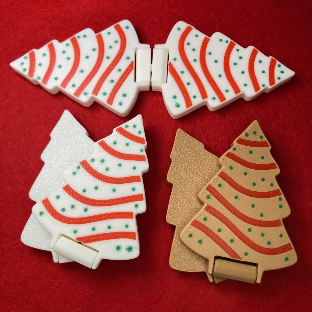 Little Debbie Christmas Tree Flip + Slide Fidget - Free 3D Print Model ...