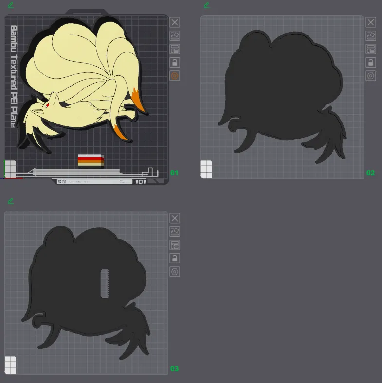 Pokemon - 0038 Ninetails LED Lamp by BeeTee 3D - MakerWorld