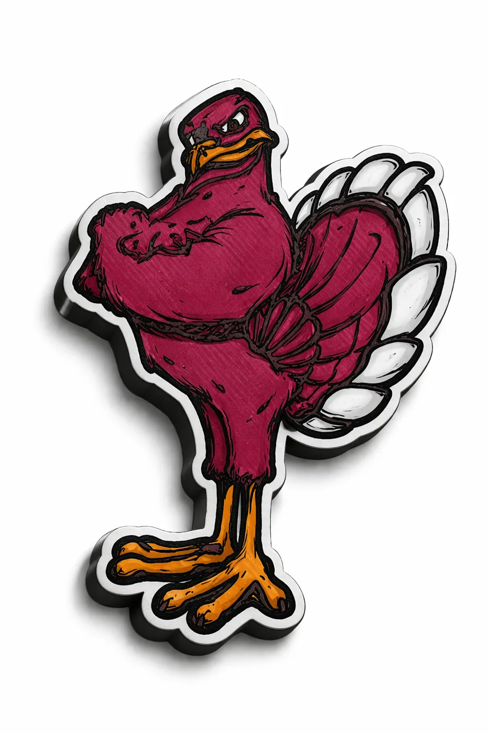 VIRGINIA TECH UNIVERSITY MASCOT LOGO - Free 3D Print Model - MakerWorld