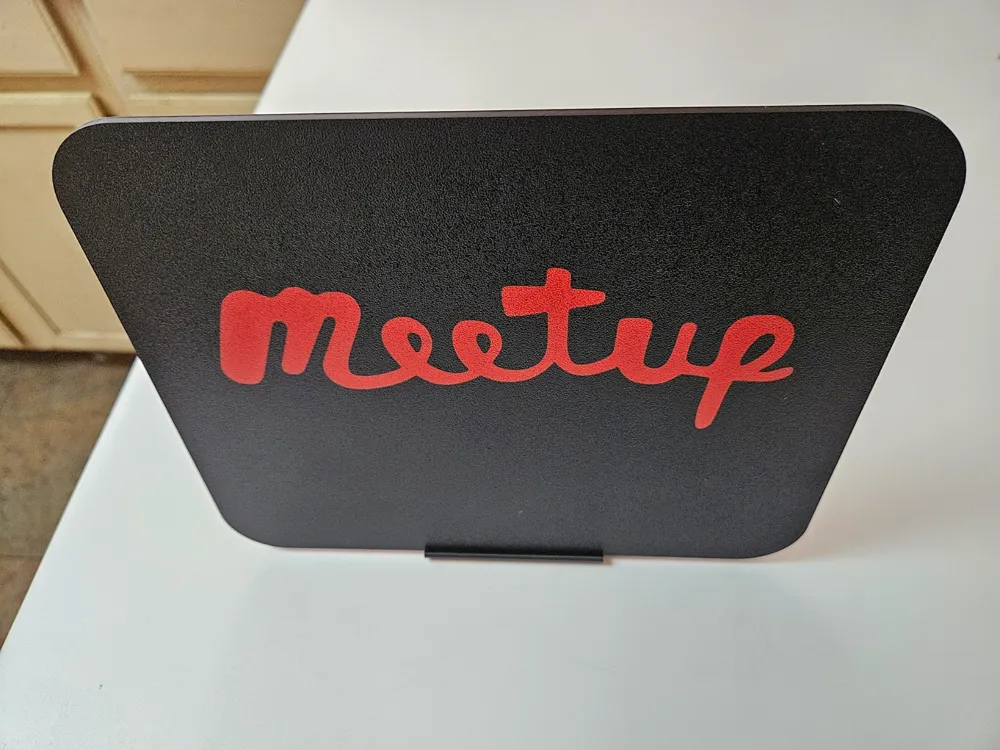 Simple Sign Stand and Customizable Base Plate by Derek MakerWorld ...