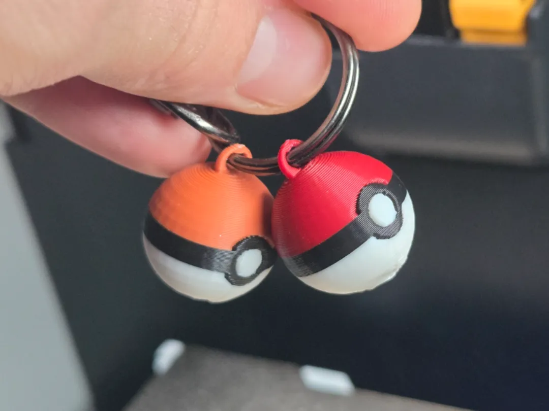 mini Pokeball keychain - Free 3D Print Model - MakerWorld