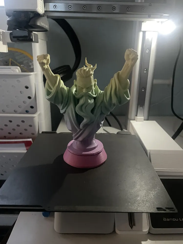 Thunderdome ID&T Wizard Statue - Free 3D Print Model - MakerWorld