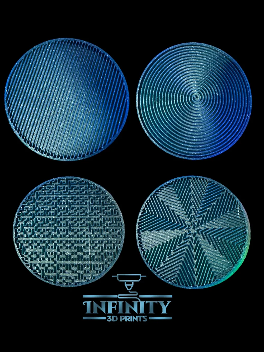 3D INFILL COASTERS WITH MARBLE HOLDER by Infinity 3D Prints - MakerWorld