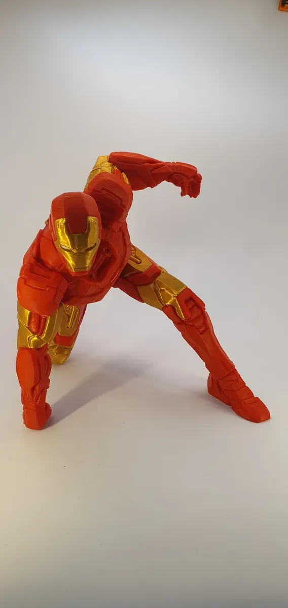 Iron Man Punching the Ground – 3D Action Pose by Chiara ️ MakerWorld ...