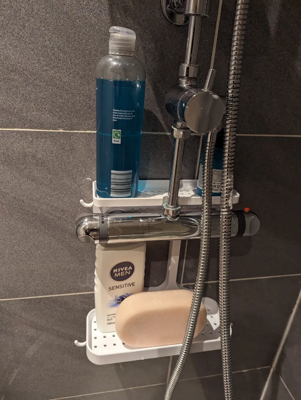 Modular Shower accessory tray by Baz MakerWorld: Download Free 3D Models