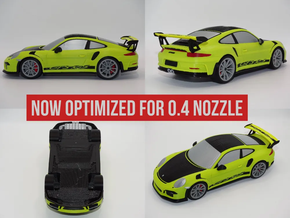 Porsche 911 GT3 RS (991.1) - Free 3D Print Model - MakerWorld