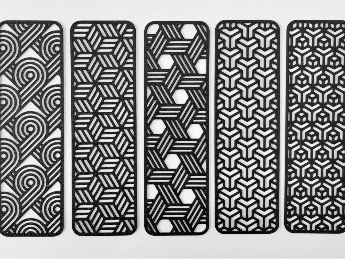 Geometric Line Art Bookmarks - Free 3D Print Model - MakerWorld