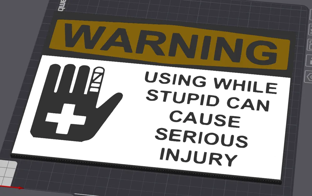 WARNING - Stupid Can Cause Injury - Funny Sign by ChopperOriginals ...