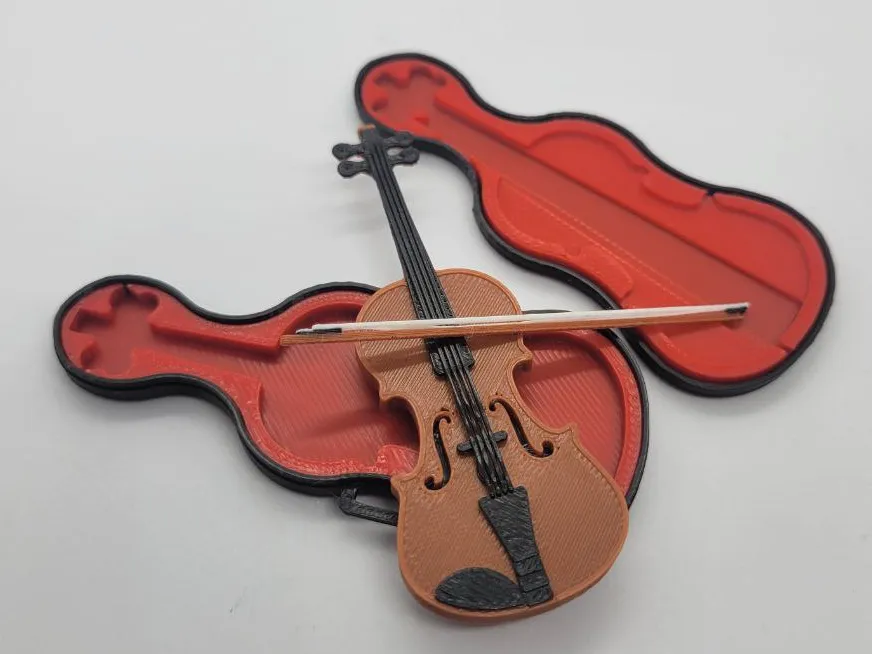 Miniature violin - Free 3D Print Model - MakerWorld