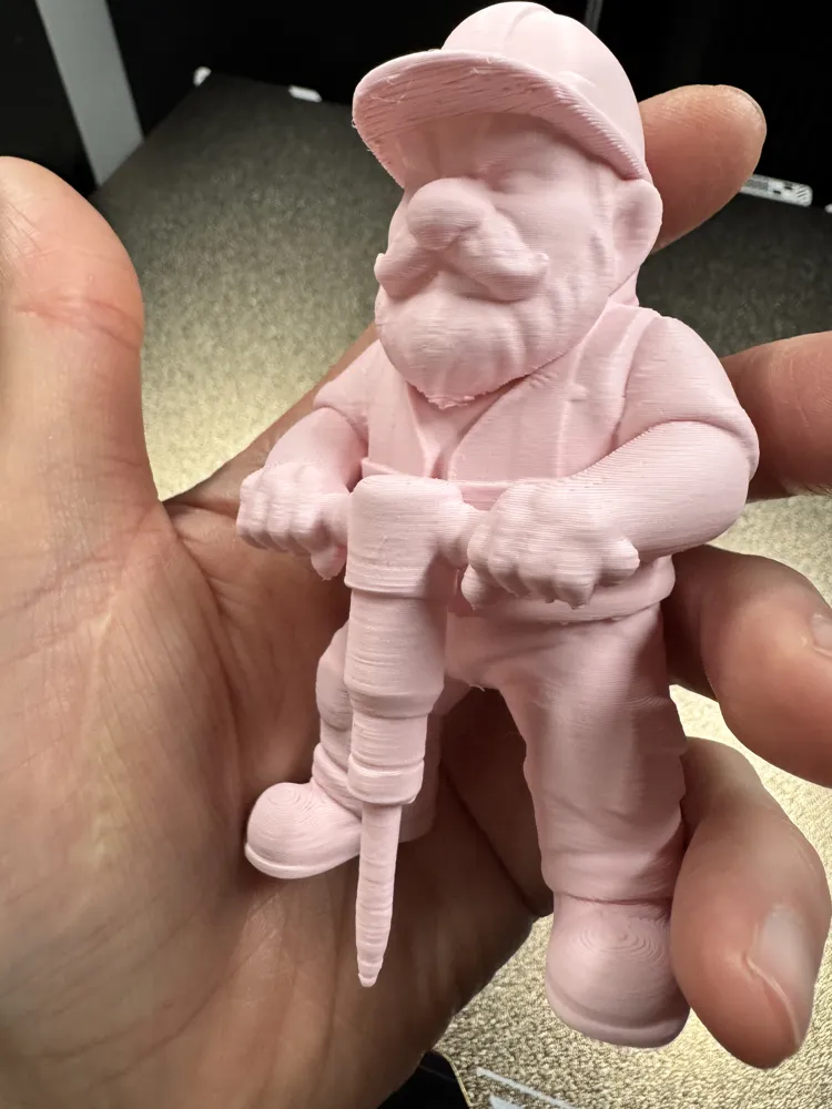 Construction Worker Dwarf - Free 3D Print Model - MakerWorld