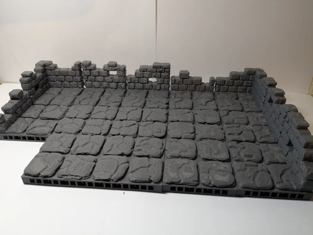 Ruined dungeon tile (Openforge remix) Remixed by Together 3D - MakerWorld