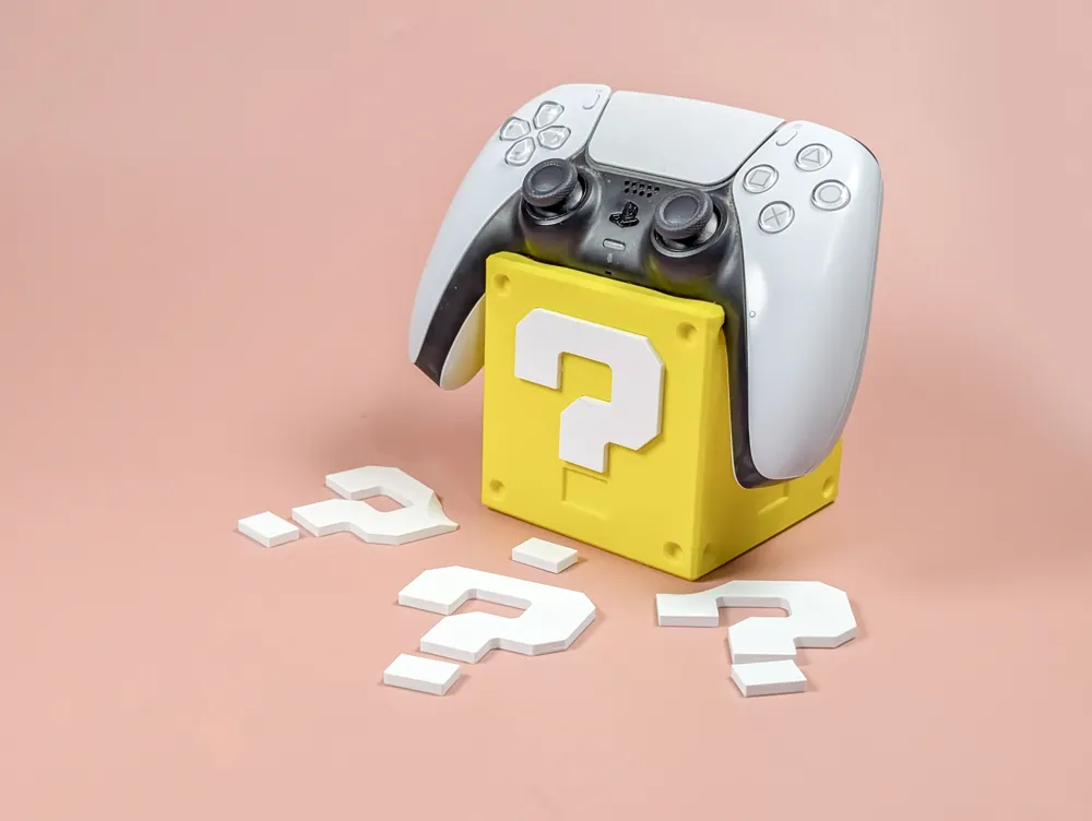 Super Mario Question Mark Box PS5 Controller Stand by ...