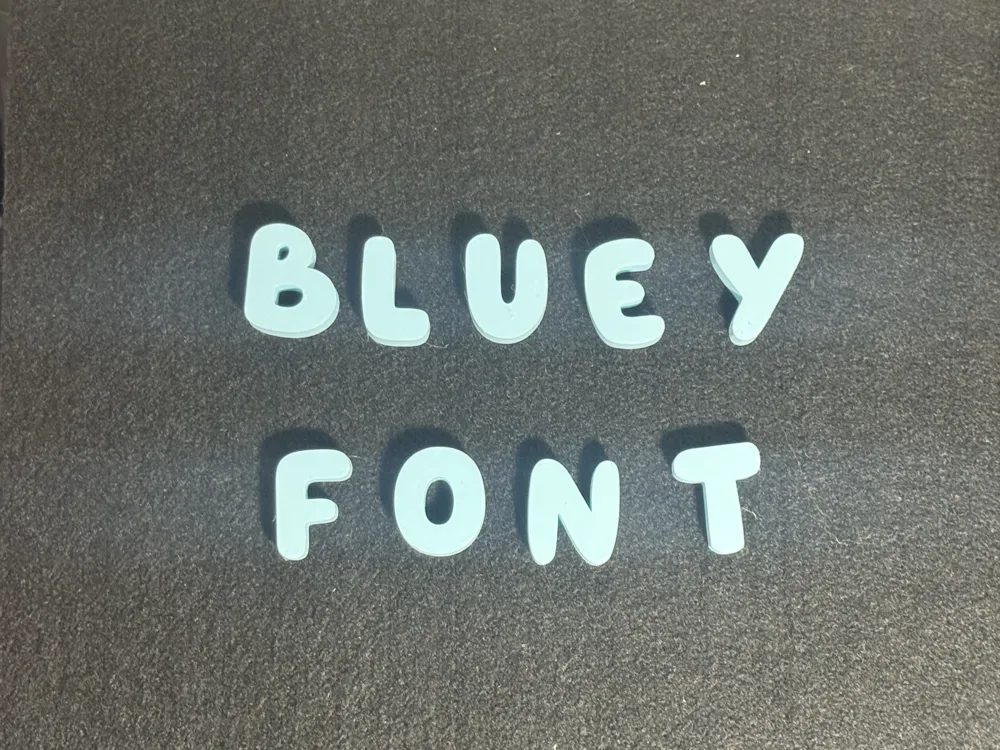Bluey Font Style - Full alphabet and numbers by JDESIGNZ MakerWorld ...