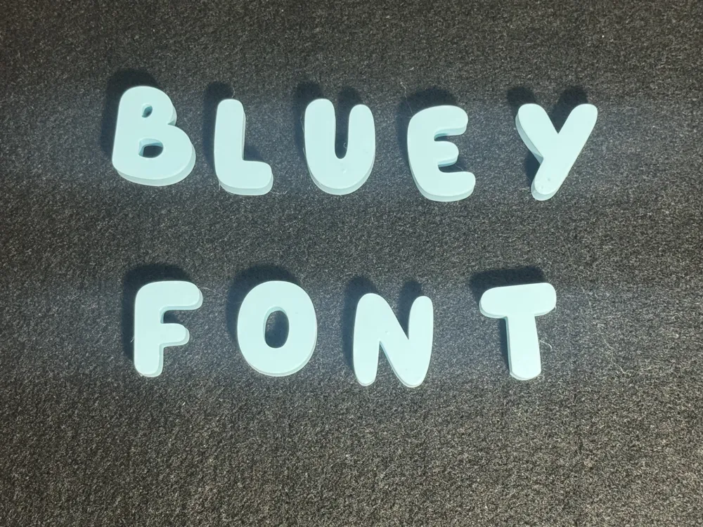 Bluey Font Style - Full alphabet and numbers by JDESIGNZ MakerWorld ...