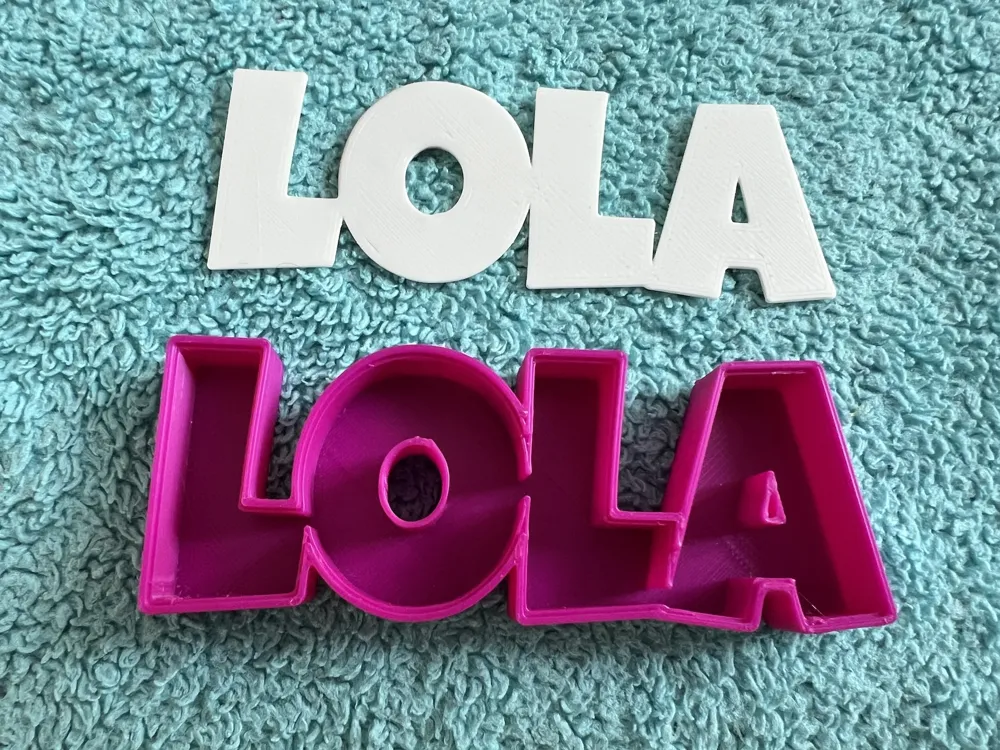 LOLA name design ornament nameplate WITHOUT AMS by meetoo333 MakerWorld ...