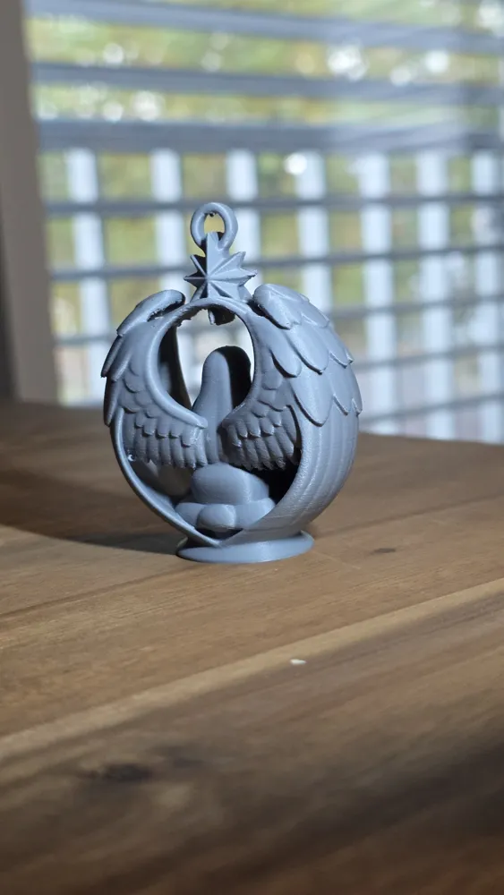 Guardian Angel Star Ornament for Christmas Tree - Free 3D Print Model ...