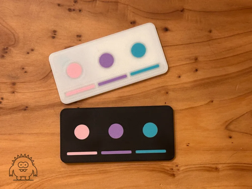 4-Color Test Card - Free 3D Print Model - MakerWorld