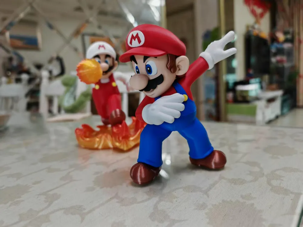 Mario Charging Forward Multi-color Multi-part Print (no AMS required ...