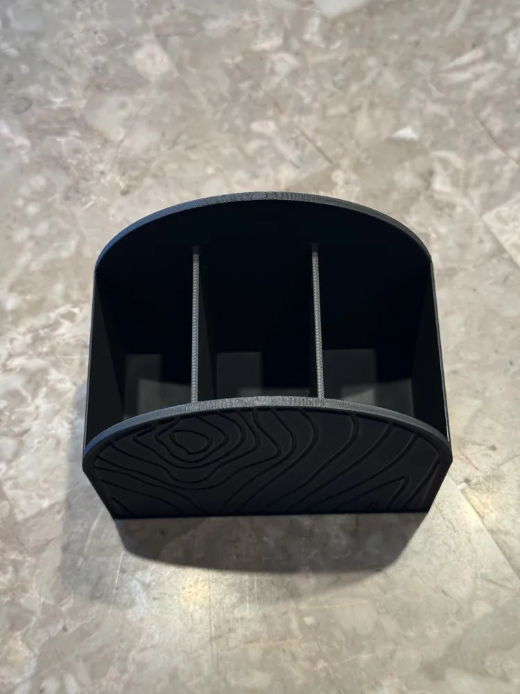 Modern Arc Desk Organizer Remote Holder - Free 3D Print Model - MakerWorld