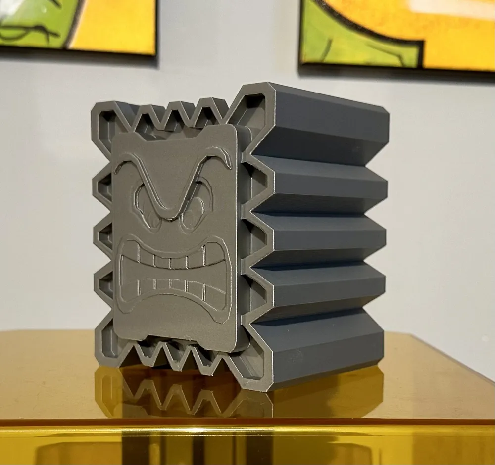 Thwomp Post-it 3'' holder by DU4 3D - MakerWorld