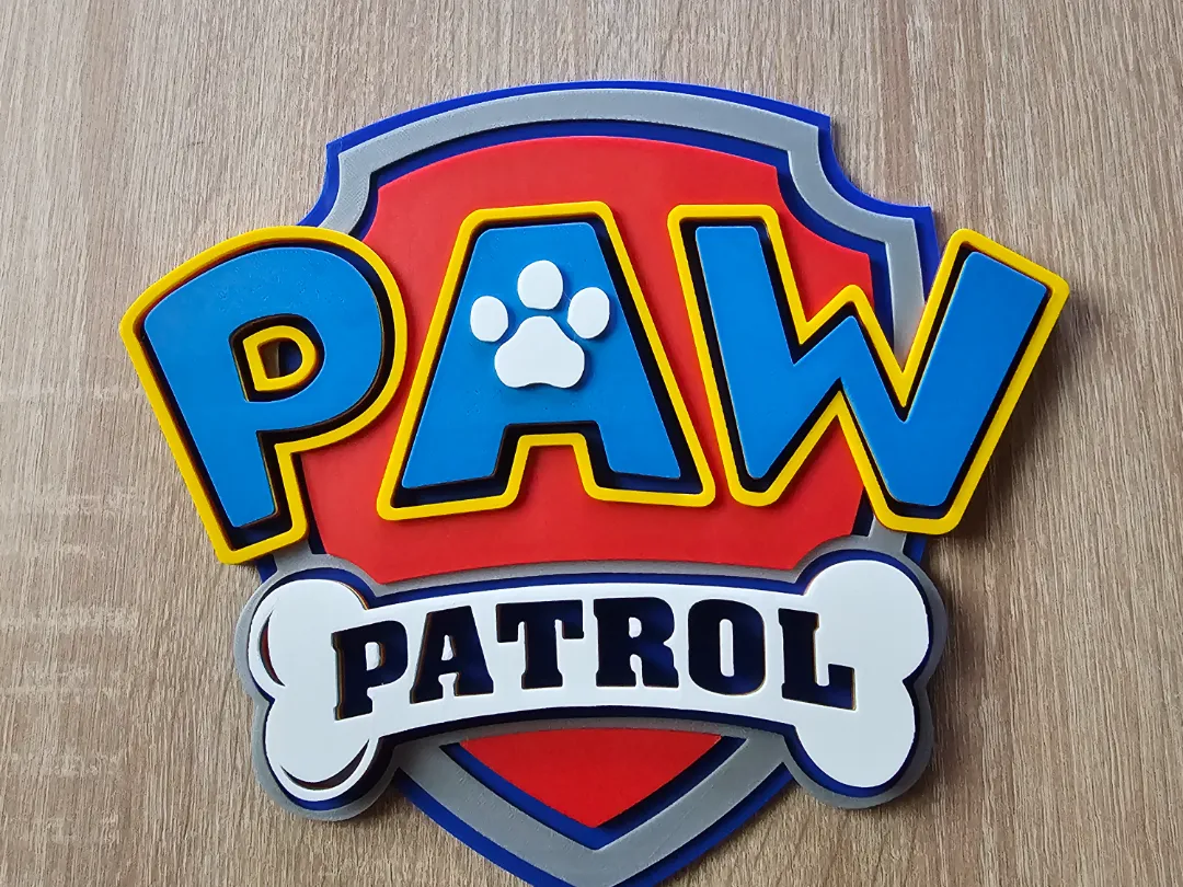 Paw Patrol Logo - Free 3D Print Model - MakerWorld