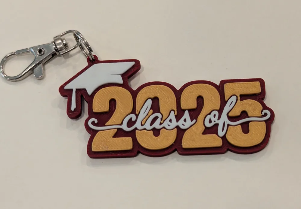 Class of 2025 Graduation Keychain by Kt's Glitter Bar MakerWorld ...