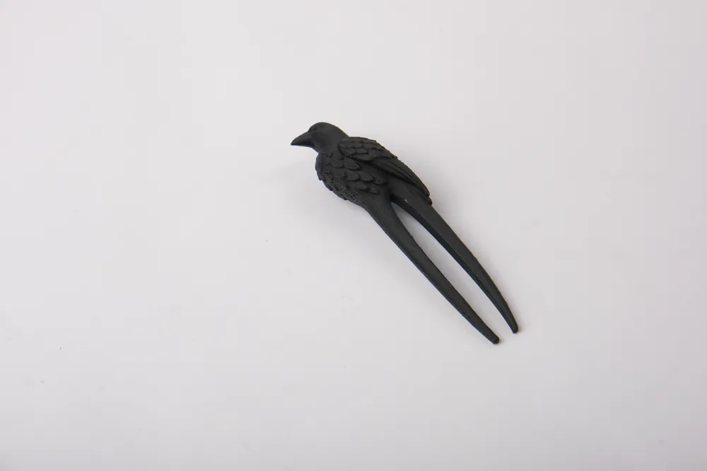 Raven Hair Fork - Hair Pin for Gothic Hairstyles - Free 3D Print Model ...