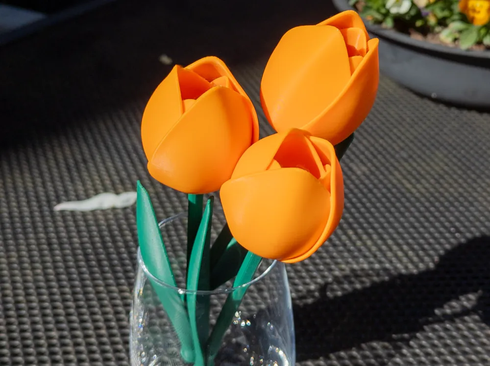 Tulips | Modular Flowers 02 by Maerc MakerWorld: Download Free 3D Models